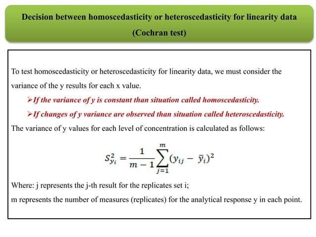 Linearity cochran test | PPTX