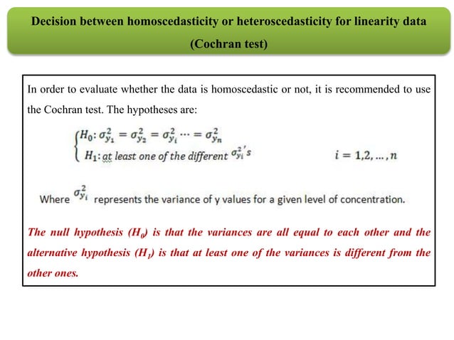 Linearity cochran test | PPTX