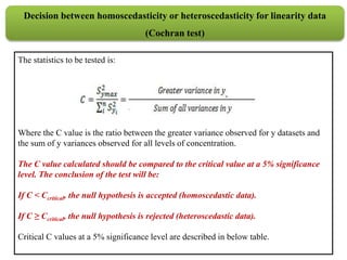 Linearity cochran test | PPTX