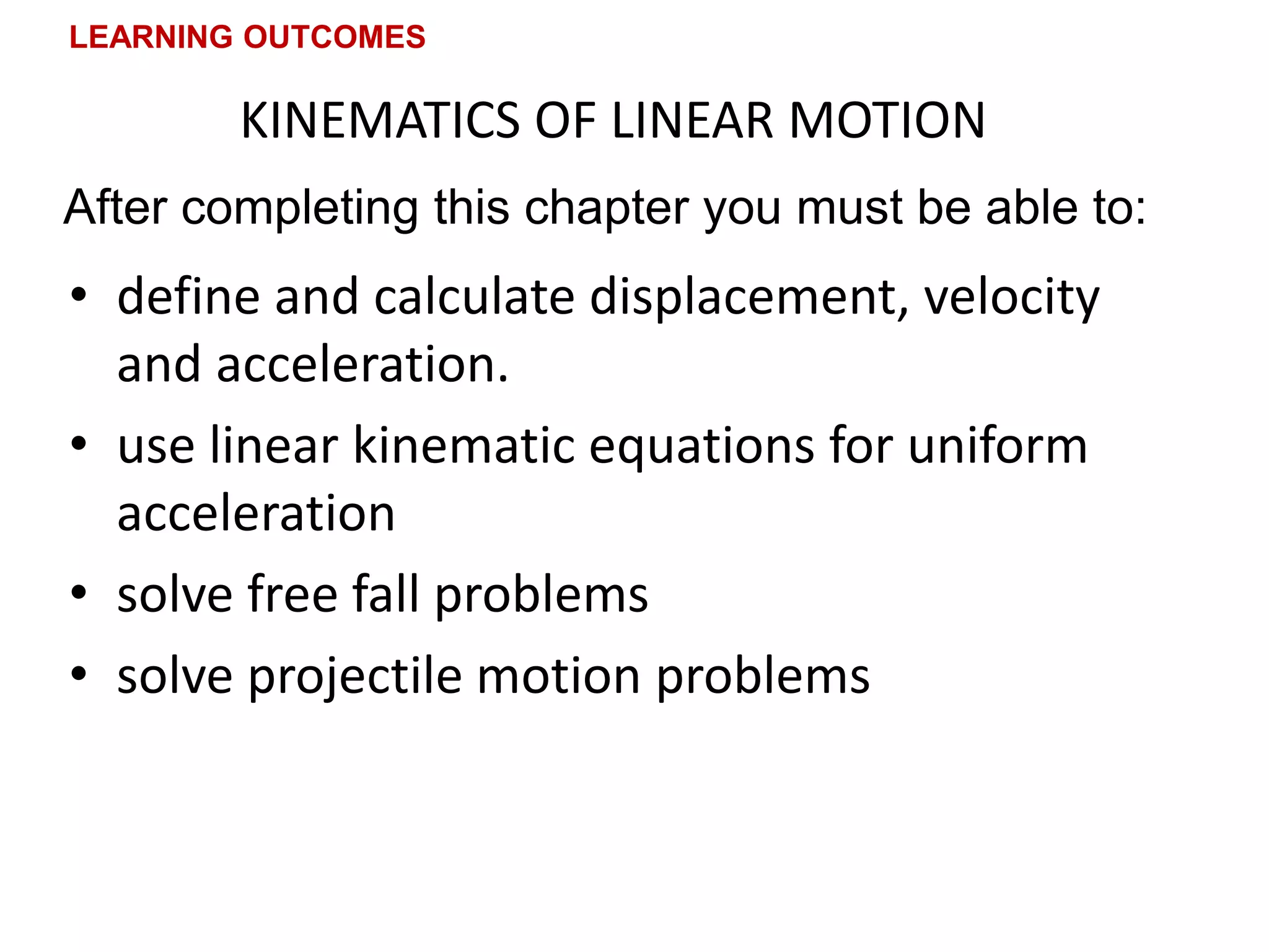 Linear Kinematics.ppt
