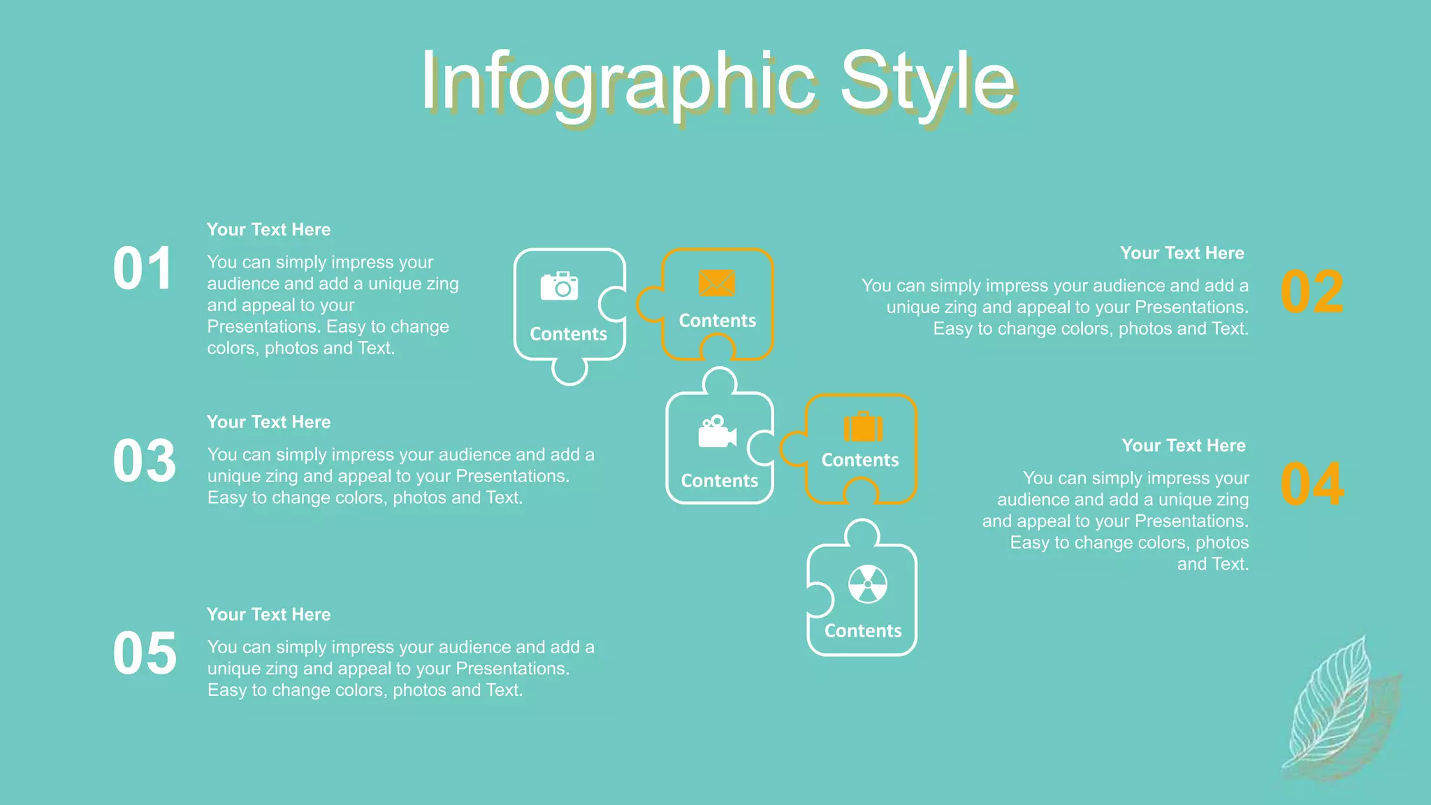 Linear Leaves Pattern PowerPoint Templates.pptx