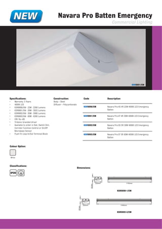 Linear LED Battens for Commercial Use | PDF