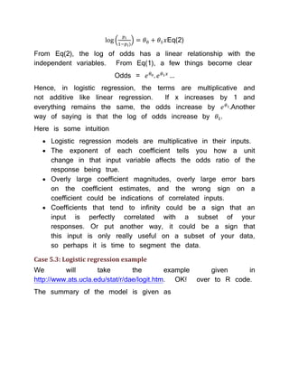 Linear logisticregression | PDF