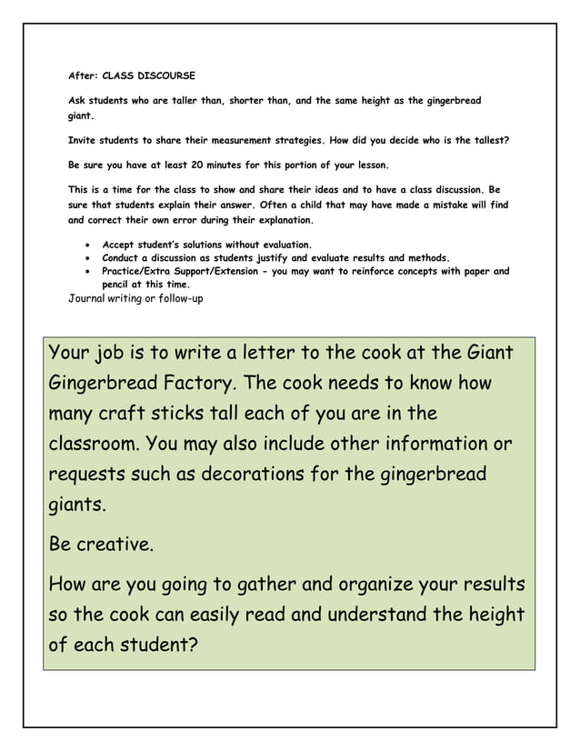 Linear measurement lessons | DOCX