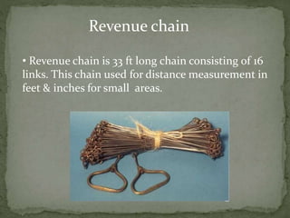 Linear measurement for surveying by chaining | PPTX