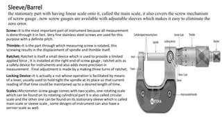 Linear measurements vernier and micro meter | PPTX