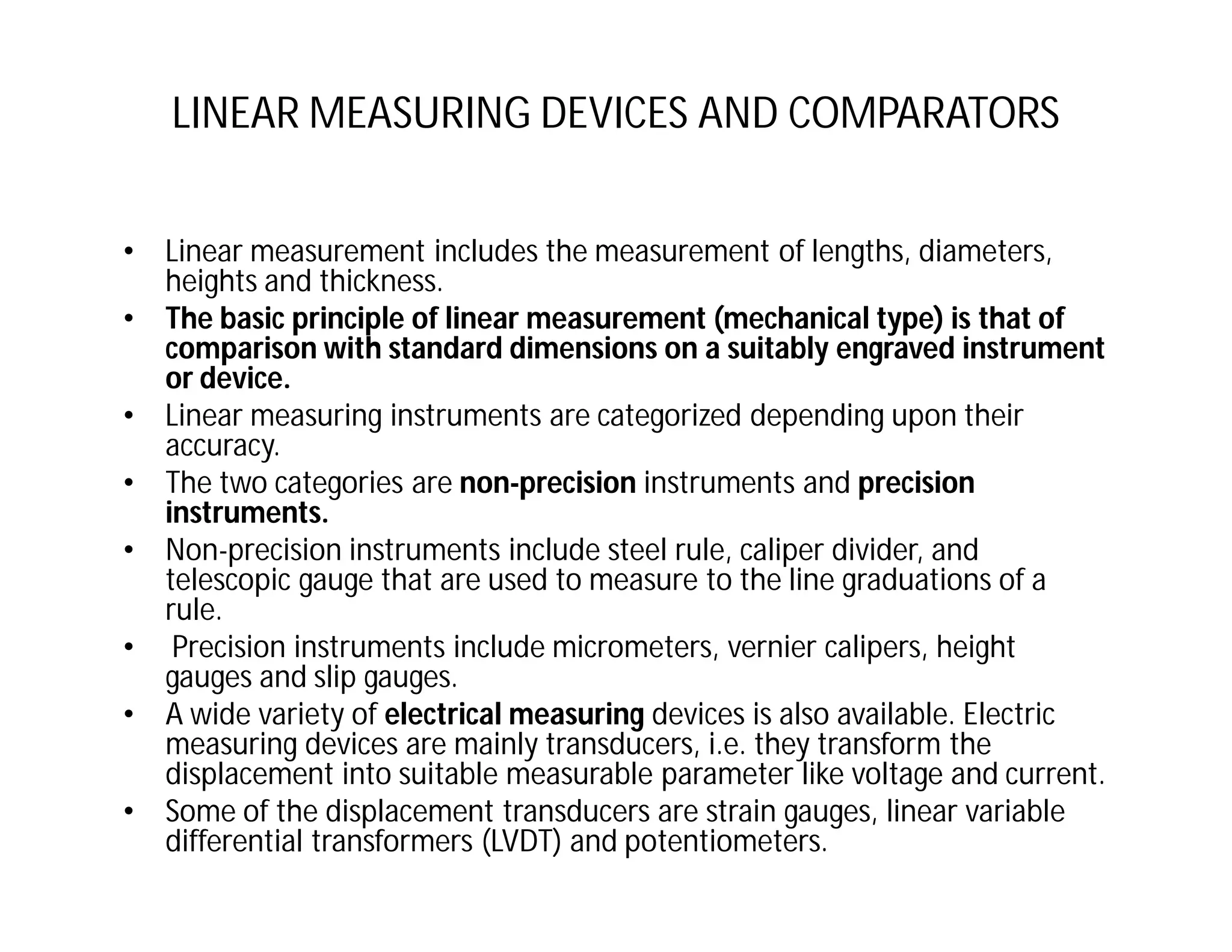 Linear measuring instrument | PDF