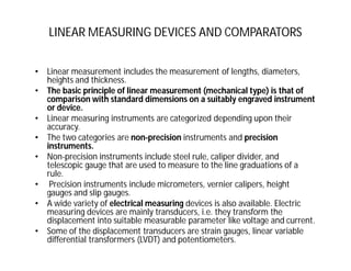 Linear measuring instrument | PDF