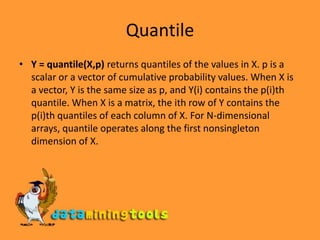 Matlab:Linear Methods, Quantiles | PPTX