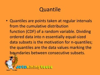 Matlab: Linear Methods, Quantiles | PPTX