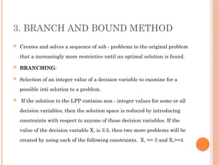 Linear mixed integer programs for chemical engineering | PPTX ...