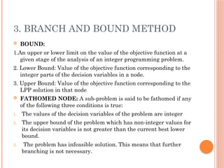 Linear mixed integer programs for chemical engineering | PPTX | Programming Languages | Computing