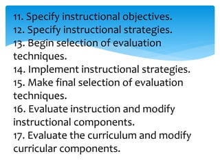 Linear model of curriculum development | PPTX