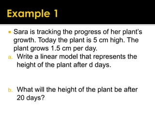 Linear models | PPTX