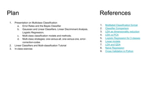 Linear models and multiclass classification | PPTX