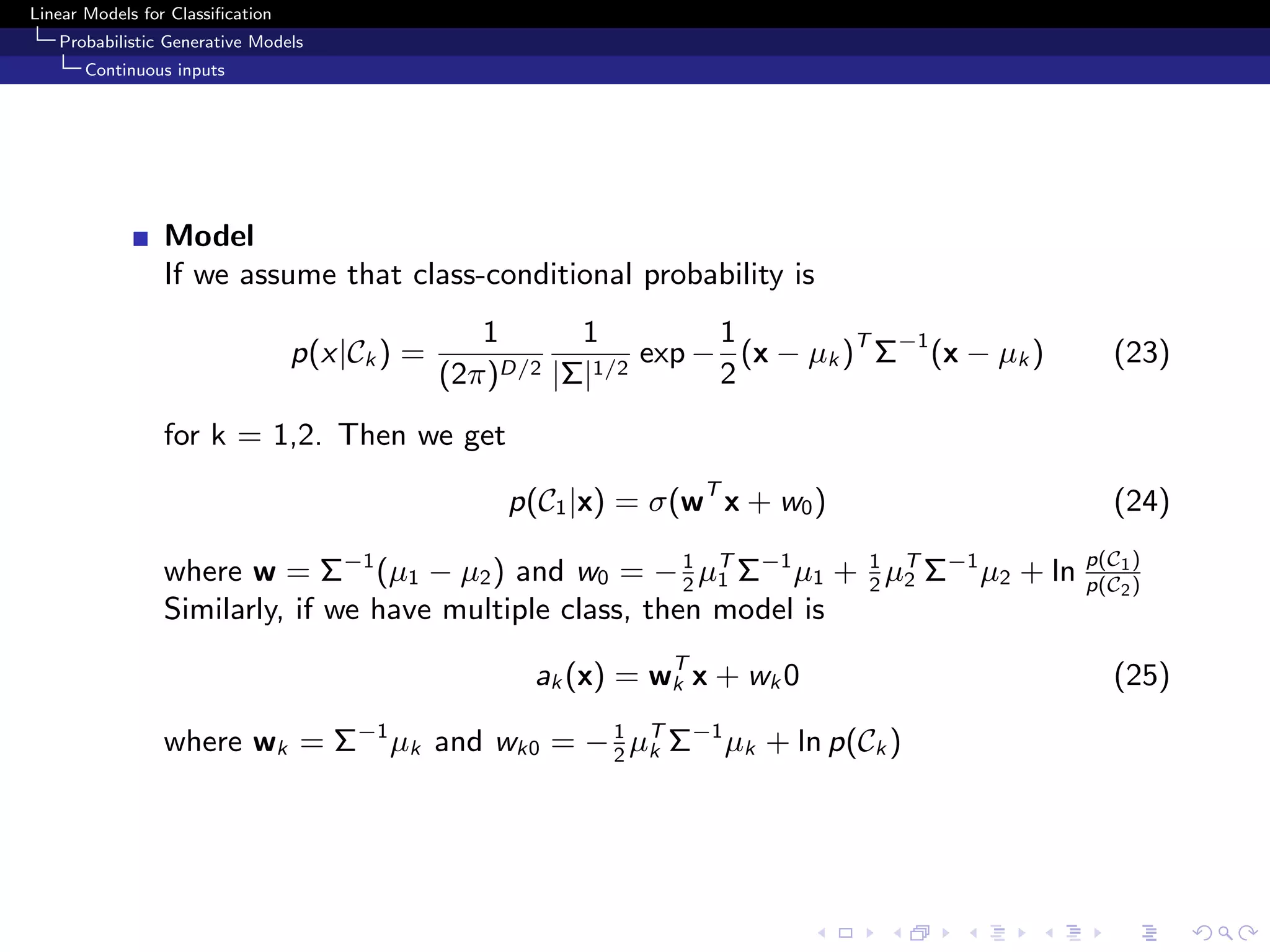 Linear models for classification | PDF | Technology & Computing