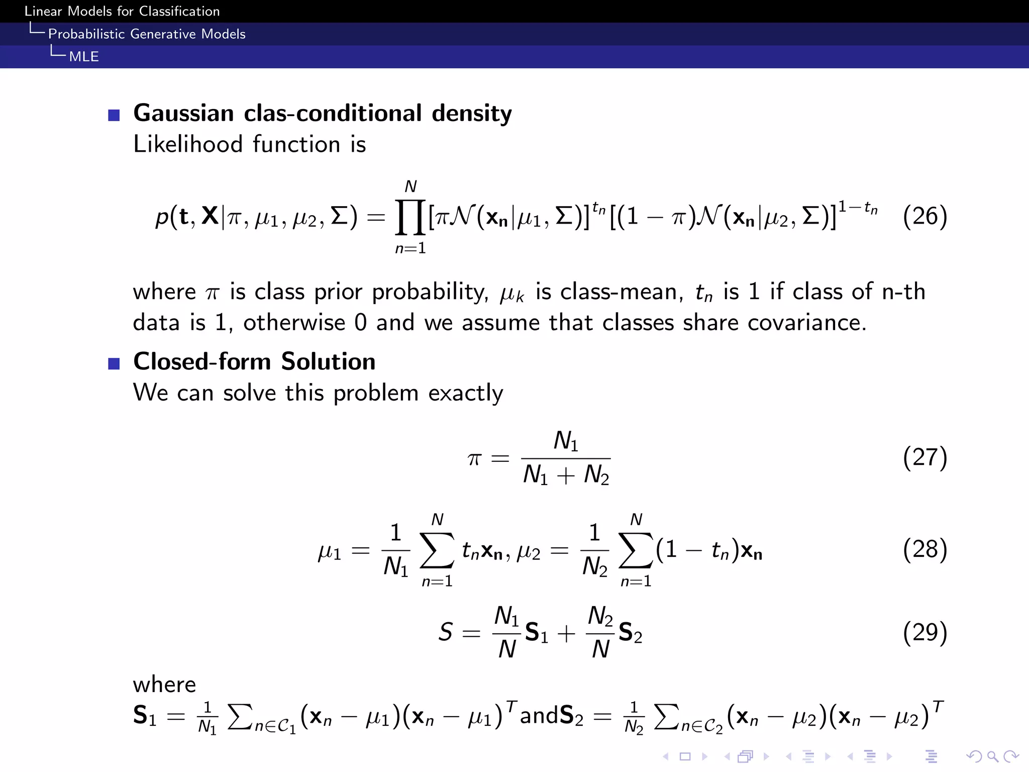 Linear models for classification | PDF | Technology & Computing