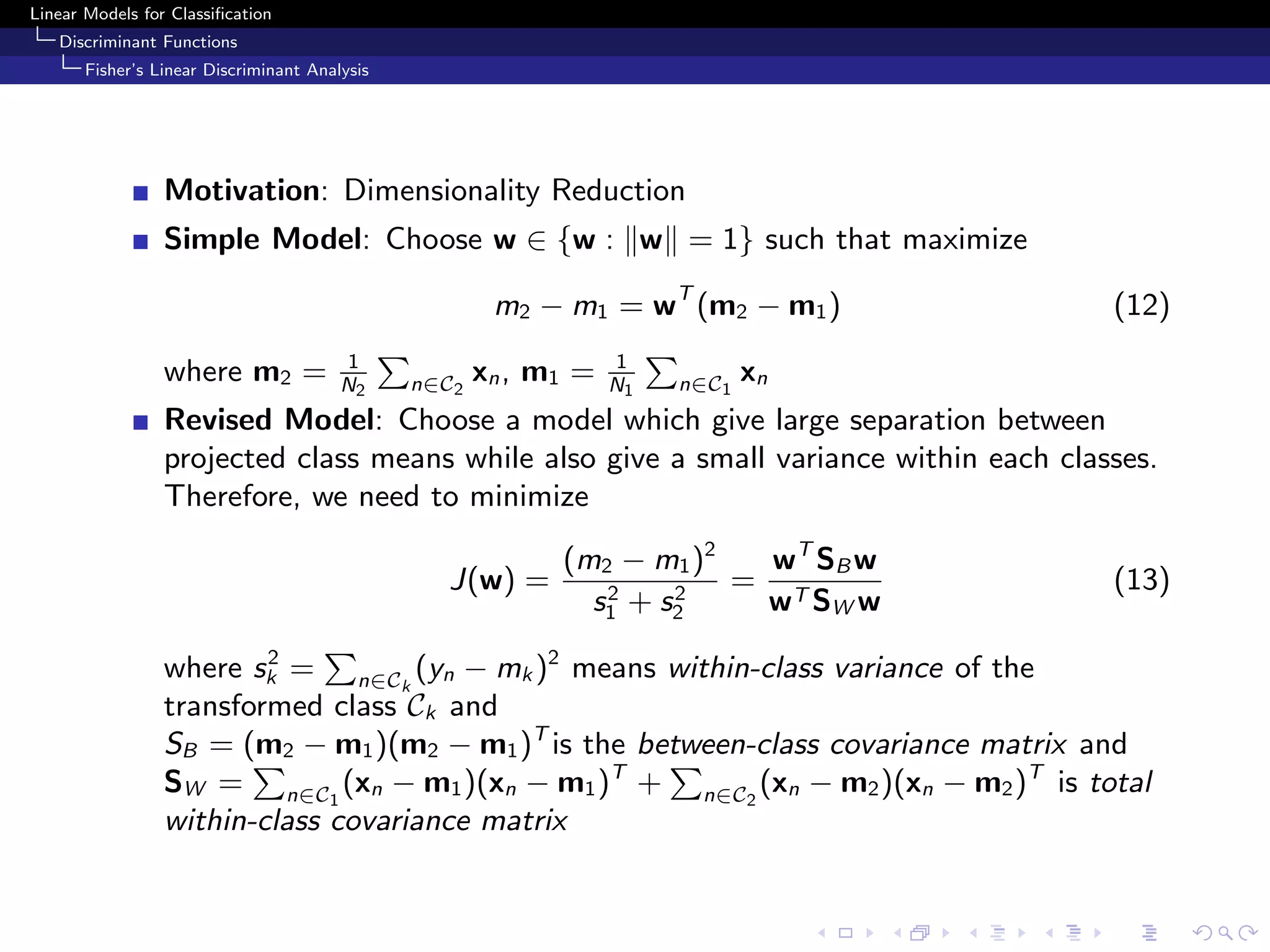 Linear models for classification | PDF | Technology & Computing