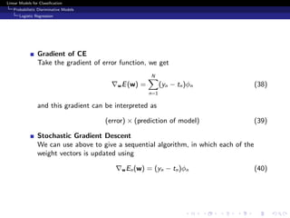Linear models for classification | PDF