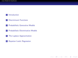 Linear models for classification | PDF