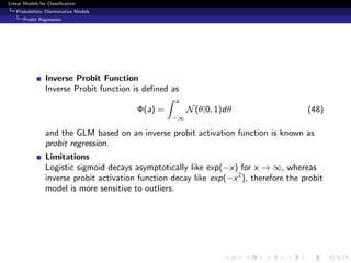 Linear models for classification | PDF
