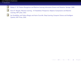 Linear models for classification | PDF