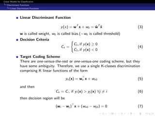 Linear models for classification | PDF