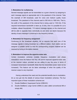 Linear modulation | PDF