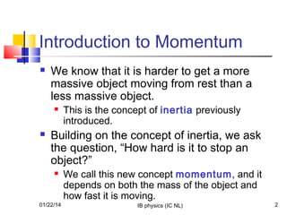 Linear momentum and collisions | PPT