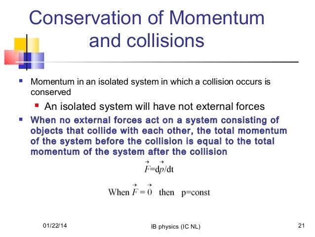 Linear Momentum And Collisions
