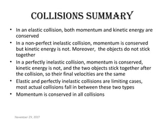 Linear momentum and collison | PPT