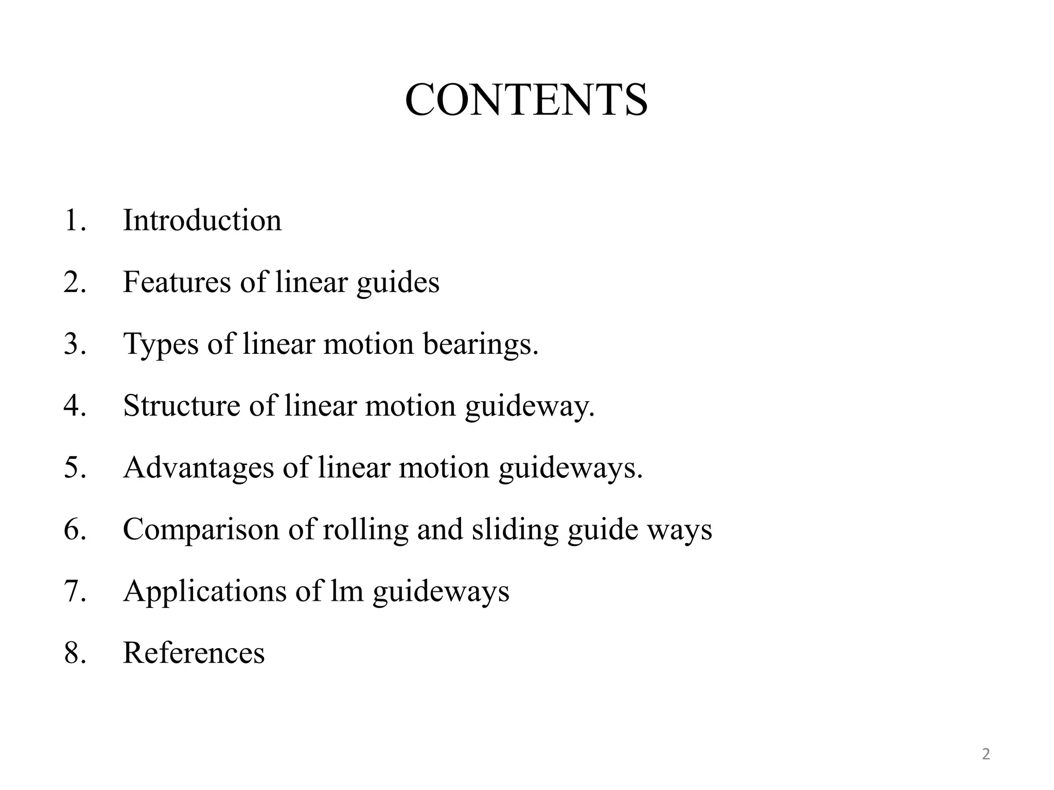 Linear motion guideways | PPTX