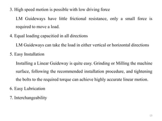 Linear motion guideways | PPTX