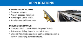 LINEAR MOTOR principle , contraction, working type | PPT