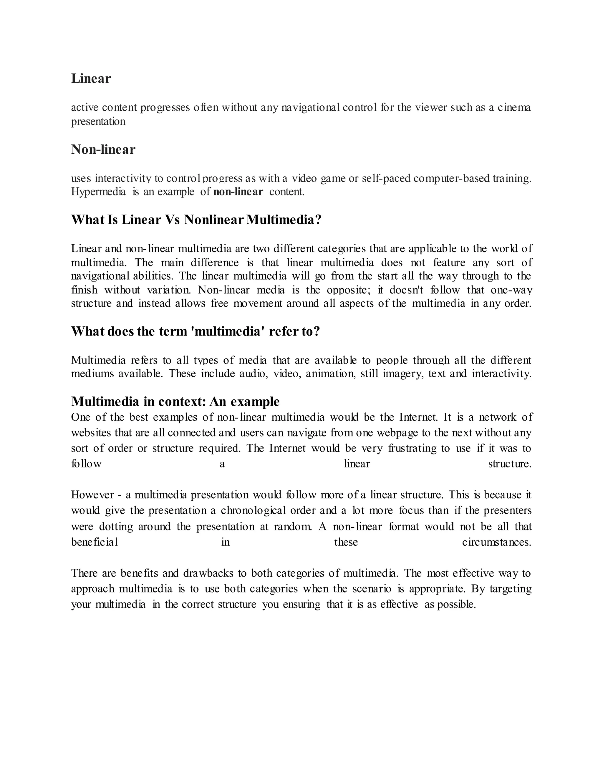 Linear network | DOCX