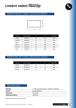 Lineární vedení Linrol | PDF
