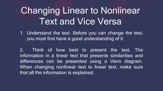 Linear & Non-Linear Text | PPT