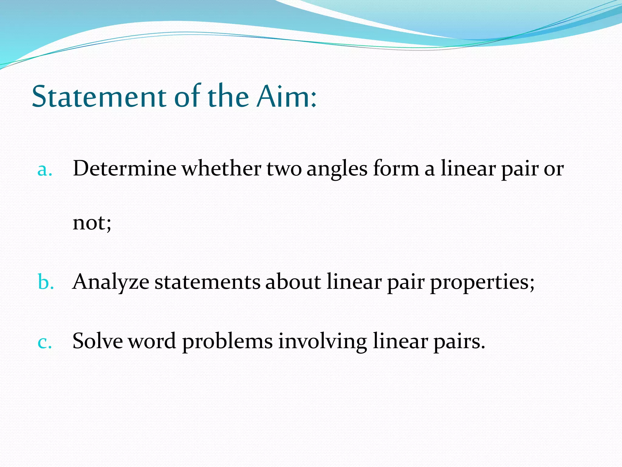 Linear pair | PPTX