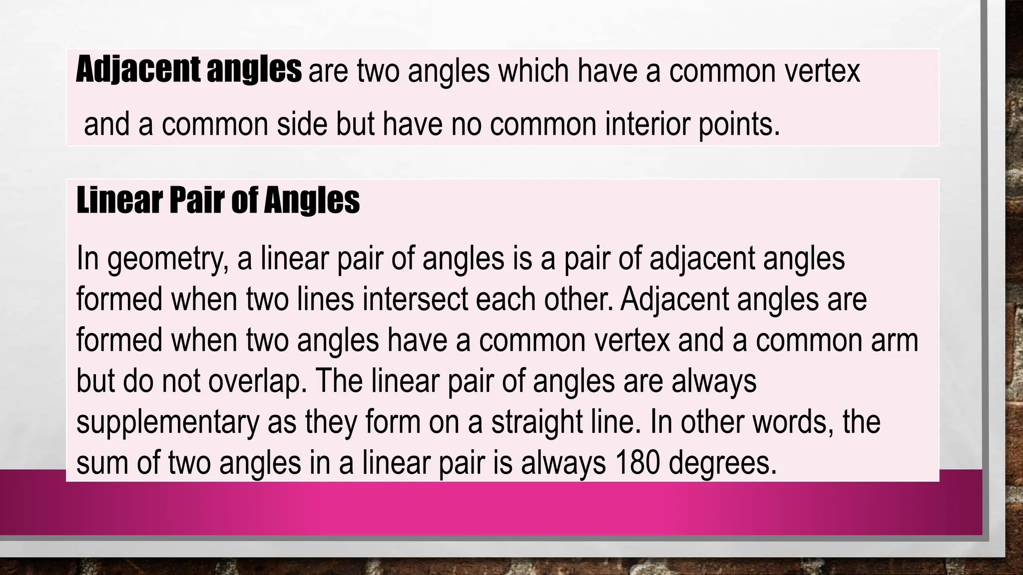 Linear pair and adjacent angles Grade 7.pptx