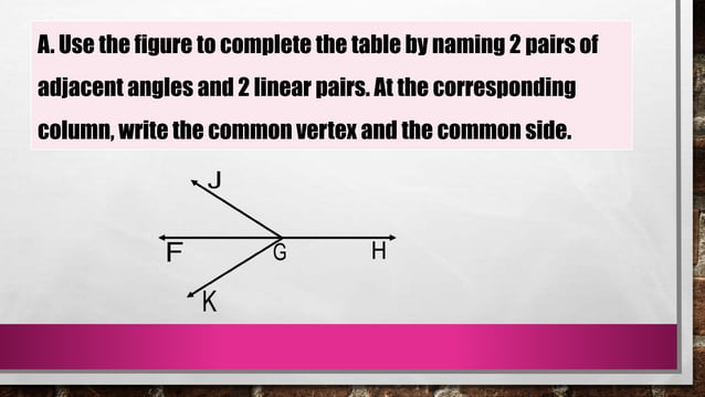Linear pair and adjacent angles Grade 7.pptx