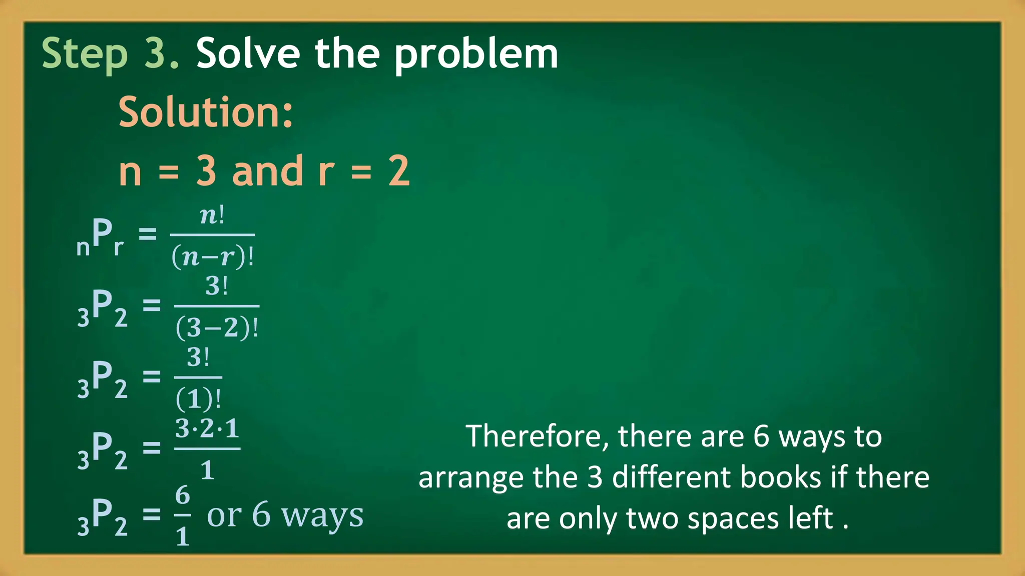 Linear Permutation - A Grade 10 lesson under the third quarter of school year 2023-2024. | PPTX