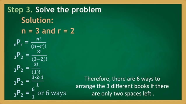 Linear Permutation - A Grade 10 lesson under the third quarter of school year 2023-2024. | PPTX
