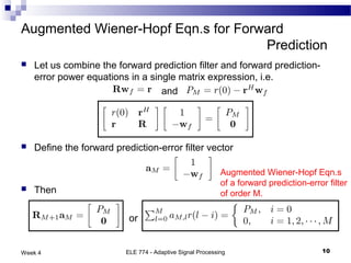 Linear prediction | PPT