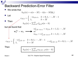Linear prediction | PPT