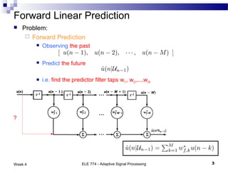 Linear prediction | PPT