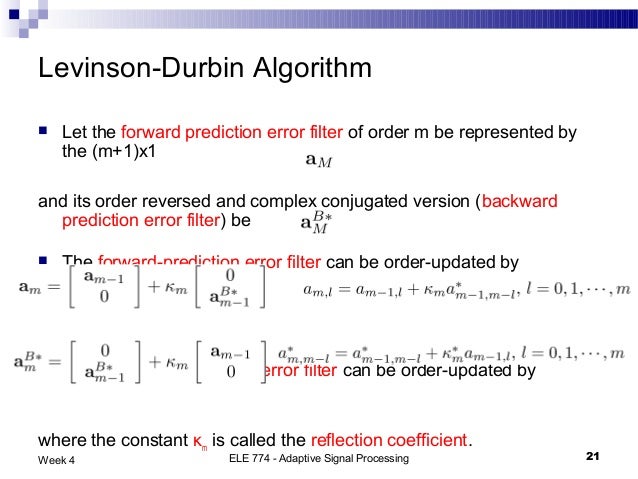 Linear Prediction