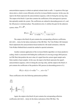 Linear predictive coding documentation | DOCX