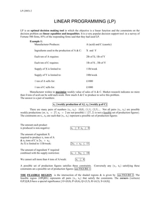 Linearprog, Reading Materials for Operational Research | PDF