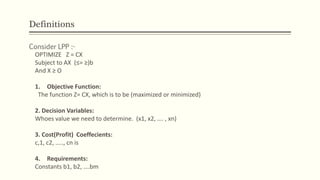 Linear progarmming part 1 | PPT