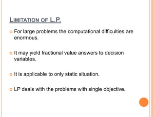 Linear programing | PPSX